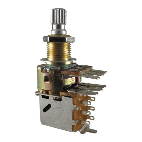 Bourns Push Pull 500K Audio, Knurled, Dual Gang – British Audio